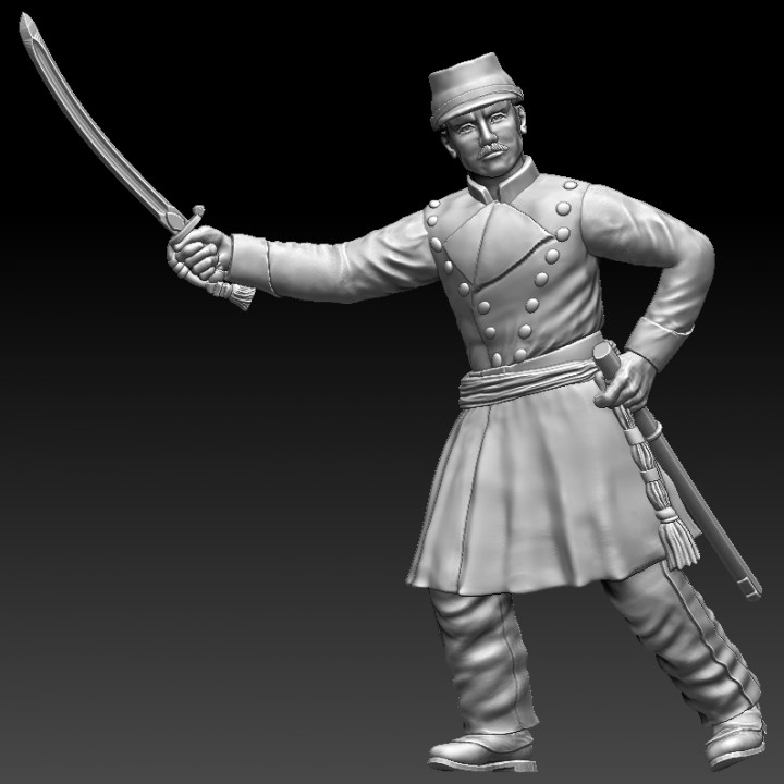 3D Printable Mexican infantry 1862-1867 by Uwe
