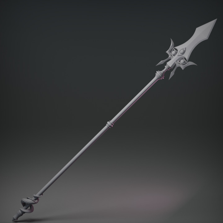 3D Printable Izanami Spear - Rize-size and tabletop version by Castro3D