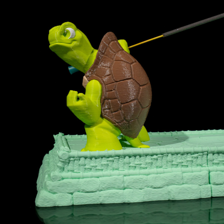 3D Printable Ninja Turtle Incense Holder by Stlflix