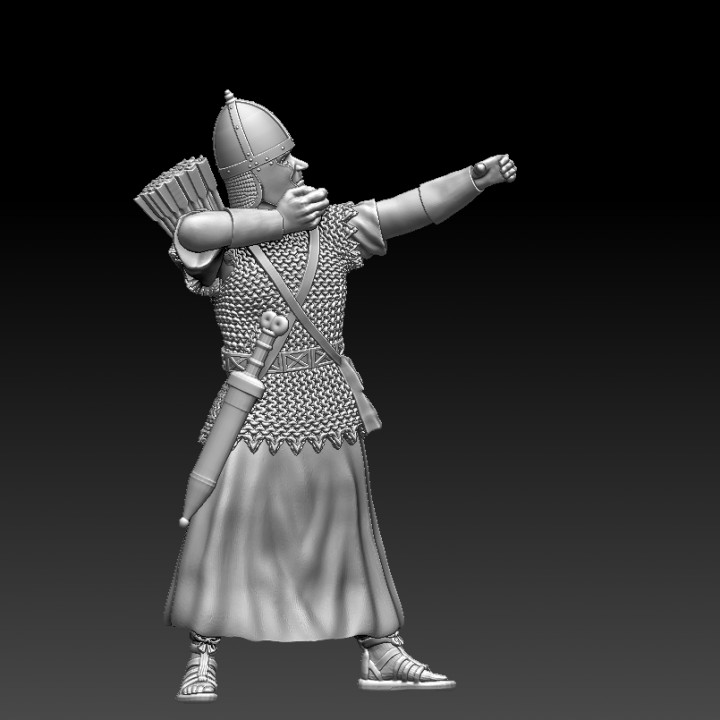3D Printable Roman Auxiliar archers by Uwe