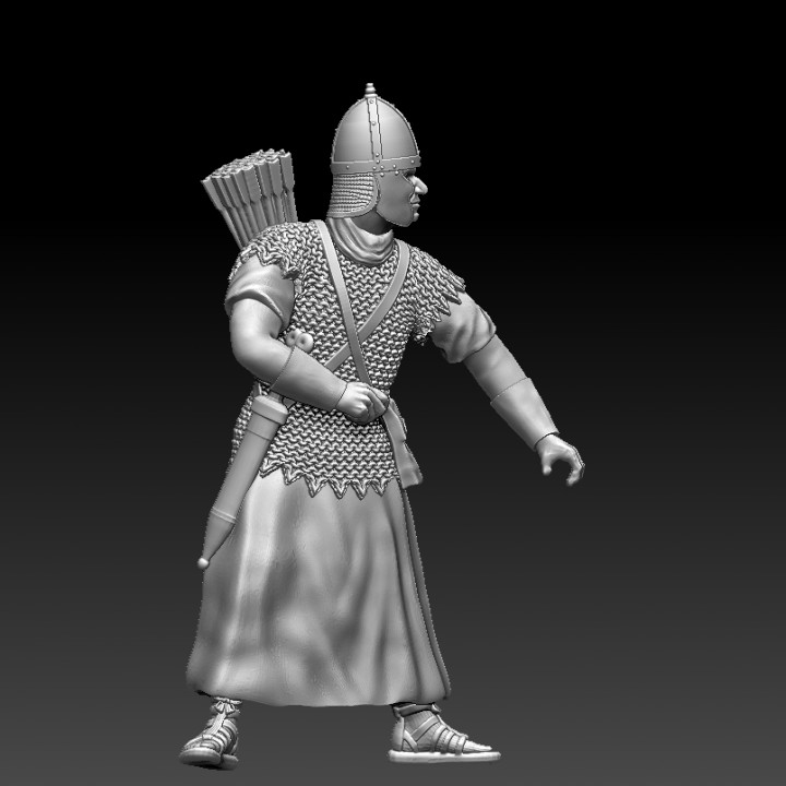 3D Printable Roman Auxiliar archers by Uwe