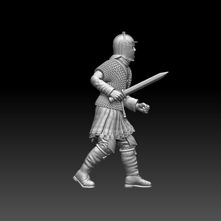 3D Printable Roman infantry 180 AD - Set 1 by Uwe