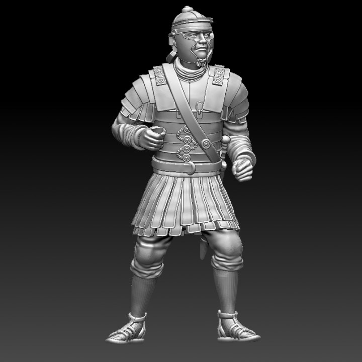 3D Printable Roman infantry 180 AD - Set 2 by Uwe