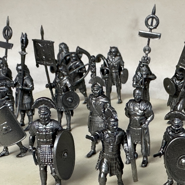 3D Printable Roman infantry 180 AD - Commandset by Uwe