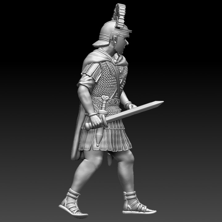 3D Printable Roman infantry 180 AD - Commandset by Uwe