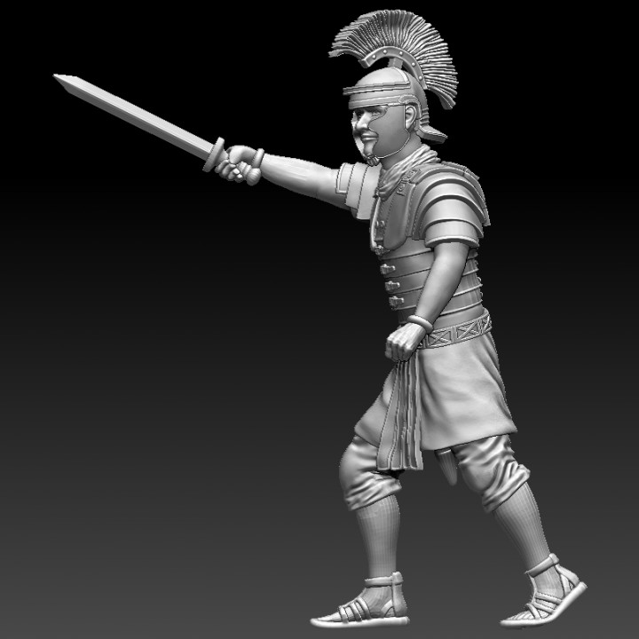 3D Printable Roman infantry 180 AD - Commandset by Uwe