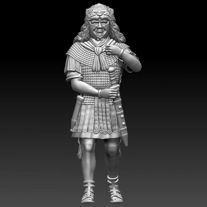 3D Printable Roman infantry 180 AD - Commandset by Uwe