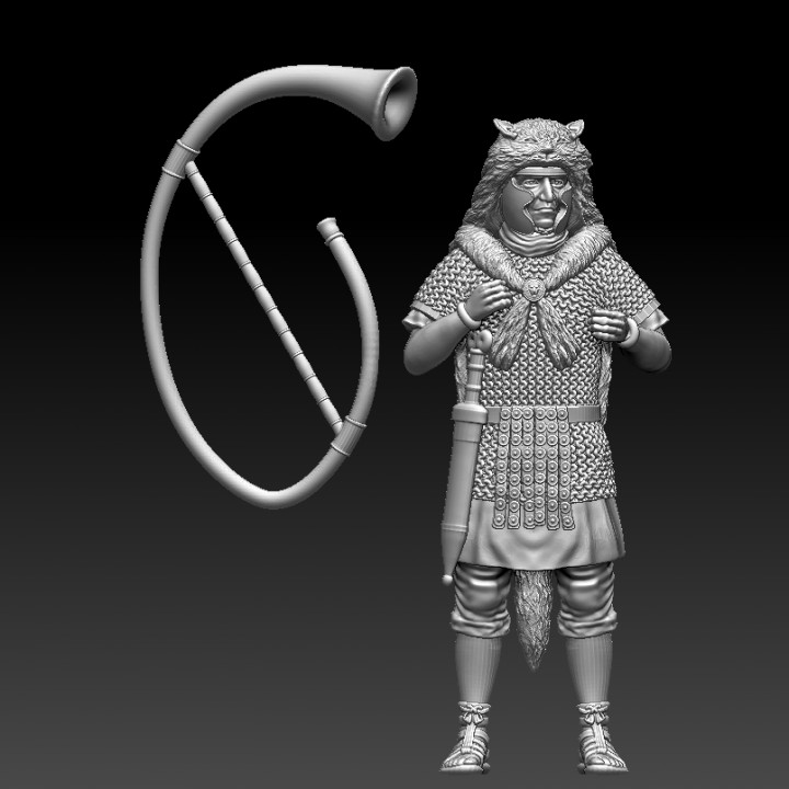 3D Printable Roman infantry 180 AD - Commandset by Uwe