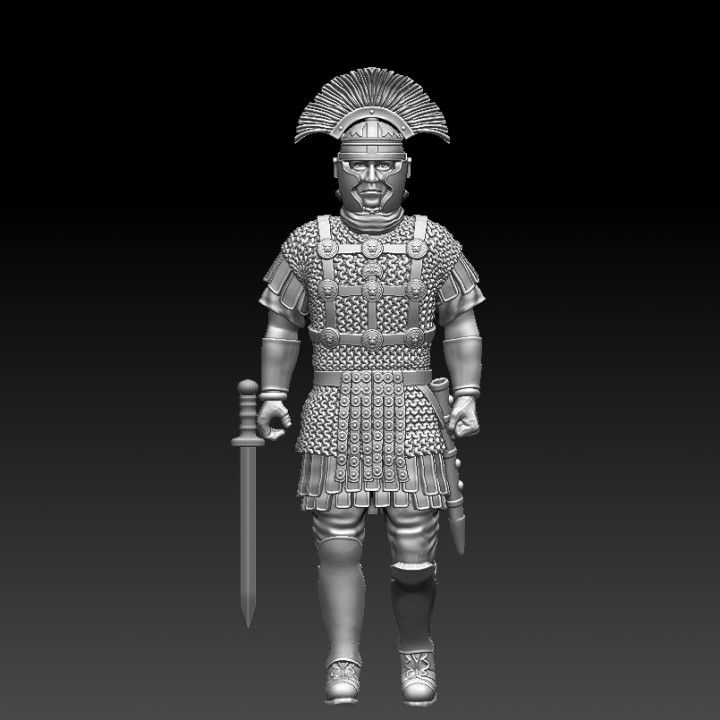 3D Printable Roman infantry 180 AD - Commandset by Uwe