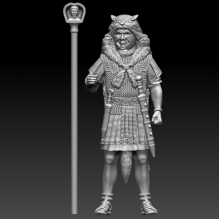 3D Printable Roman infantry 180 AD - Commandset by Uwe