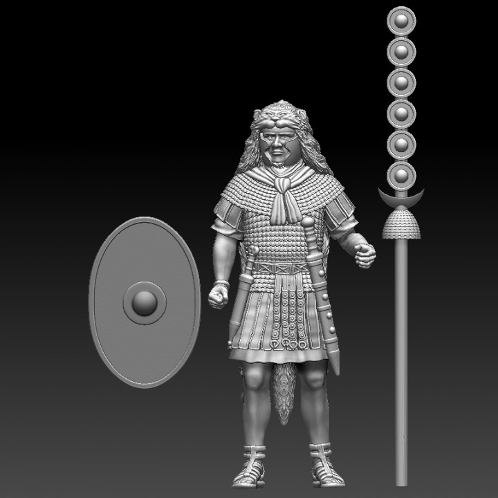 3D Printable Roman infantry 180 AD - Commandset by Uwe