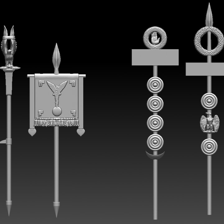 3D Printable Roman infantry 180 AD - Commandset by Uwe