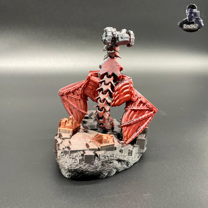 3D Printable Amphiptere Dragon - winged Serpent by EndK7