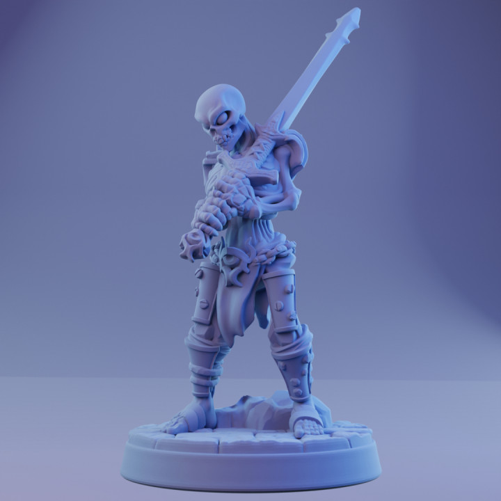 3D Printable Vecna Necromancer and Skeleton Horde by Zio