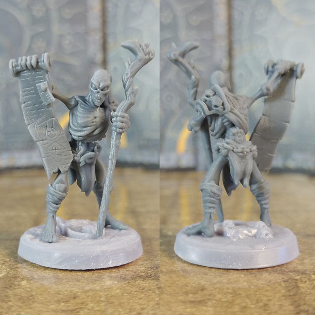3D Printable Vecna Necromancer and Skeleton Horde by Zio