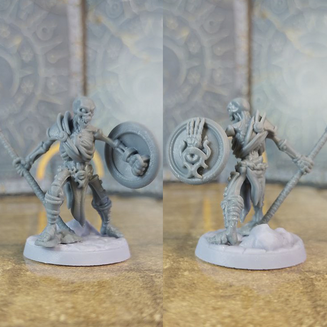 3D Printable Vecna Necromancer and Skeleton Horde by Zio