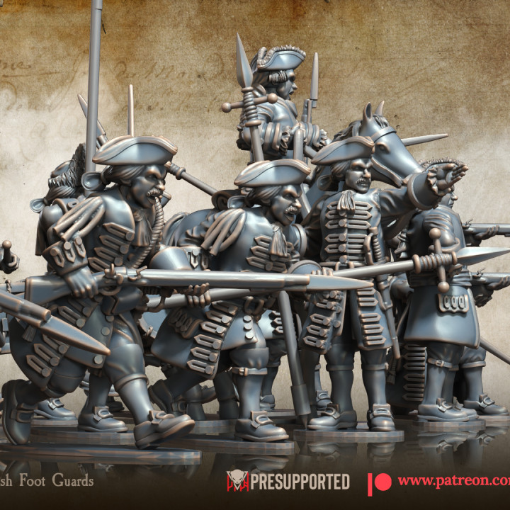 3D Printable WSS Spanish Foot Guard by BattleCat Miniatures