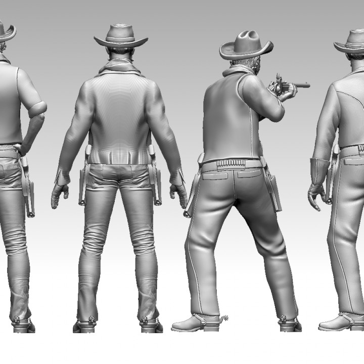3D Printable COWBOYS by Dmitry Tishchenkov