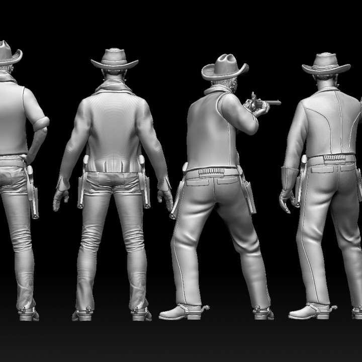 3D Printable COWBOYS by Dmitry Tishchenkov