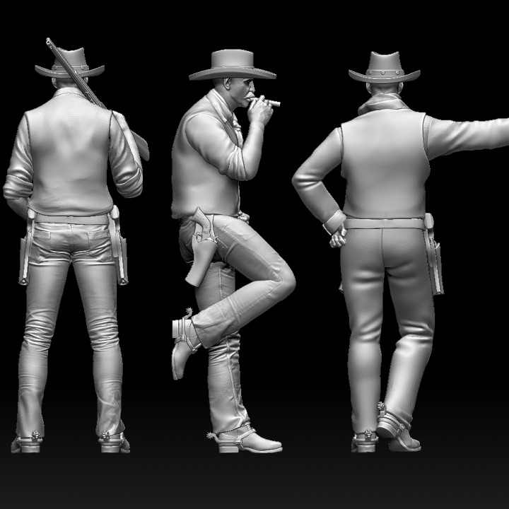 3D Printable COWBOYS by Dmitry Tishchenkov