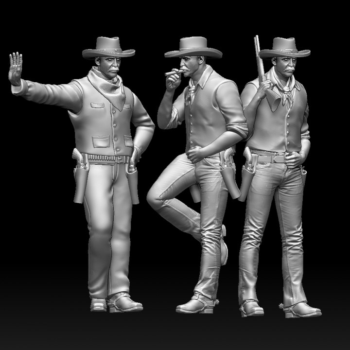 3D Printable COWBOYS by Dmitry Tishchenkov