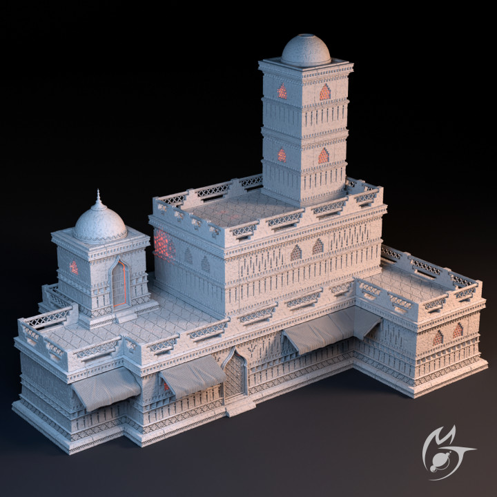 3D Printable The Bazaar Structure - modular OpenLOCK terrain by Making Tlon