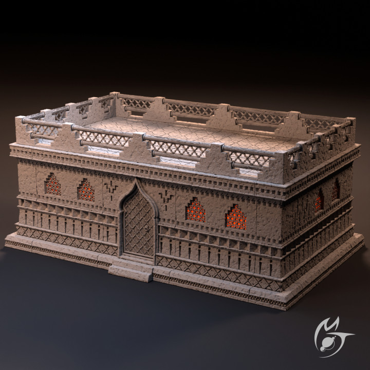 3D Printable The Bazaar Structure - modular OpenLOCK terrain by Making Tlon