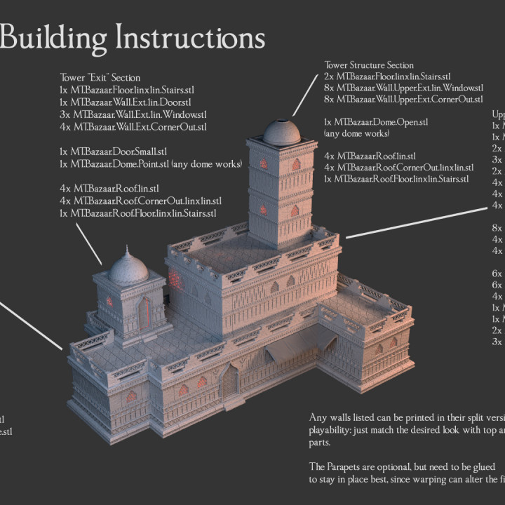 3D Printable The Bazaar Structure - modular OpenLOCK terrain by Making Tlon