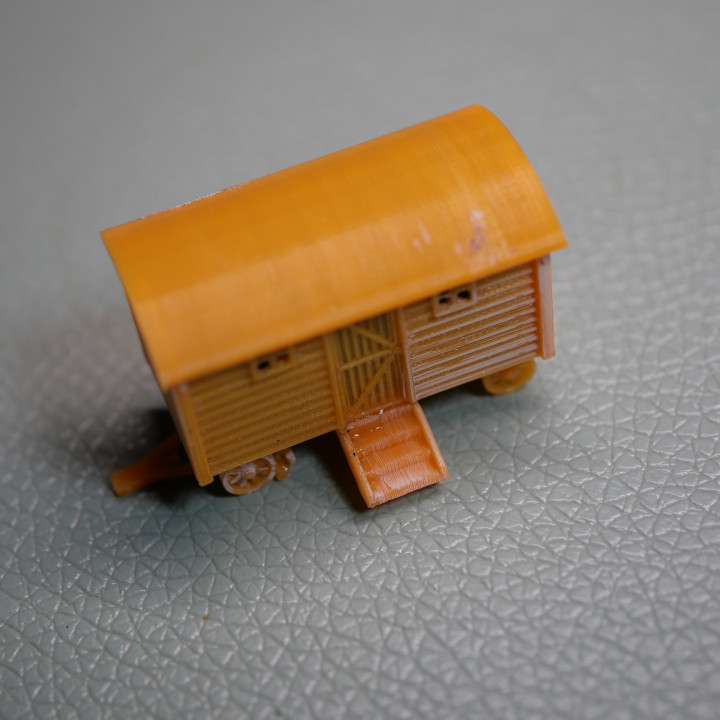 3D Printable Shepherds Hut For N-scale Model Train Layout by Isabell T.