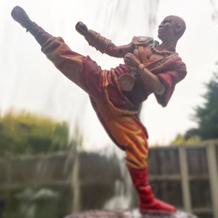 3D Print of Male Human Monk - Kenshin Tanaka - Unarmed Kicking by BUILD ...