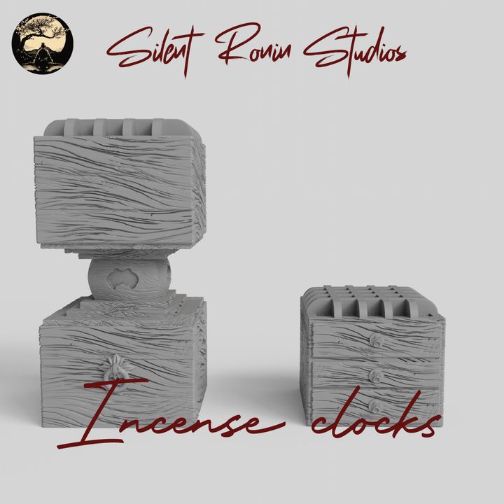 3D Printable Japanese Incense Clocks Pack #1 by Silent Ronin Studios