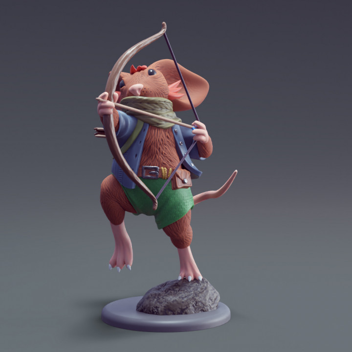 3D Printable Mausritter Fellowship DnD Miniatures by 3Demon