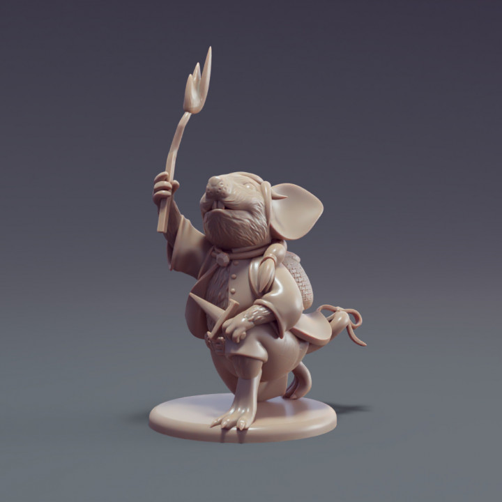 3D Printable Mausritter Fellowship DnD Miniatures by 3Demon