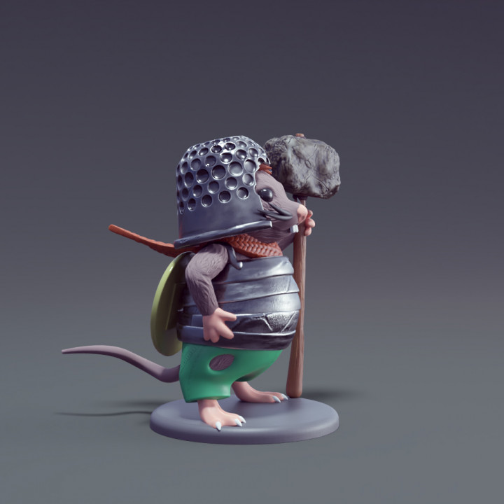 3D Printable Mausritter Fellowship DnD Miniatures by 3Demon