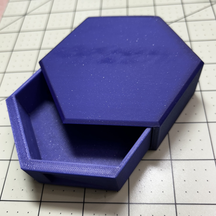 3D Printable Hexagon Base with Drawer by Shane Russell