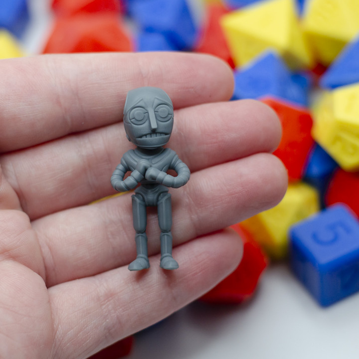 3D Printable Space Friends Bundle - Anxiety Bot, Bucket Bot, Death Gonk ...