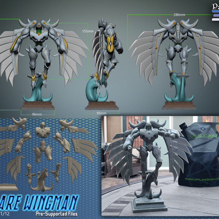 3D Printable Shining Flare Wingman by Papel 3D