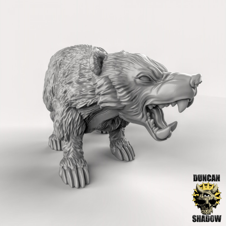 3D Printable Badgers (Pre Supported) by Duncan Shadow