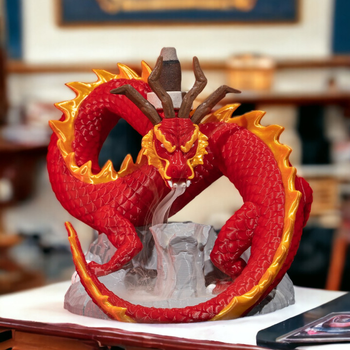 3D Printable Misty-c Dragon Backflow Burner by Stlflix