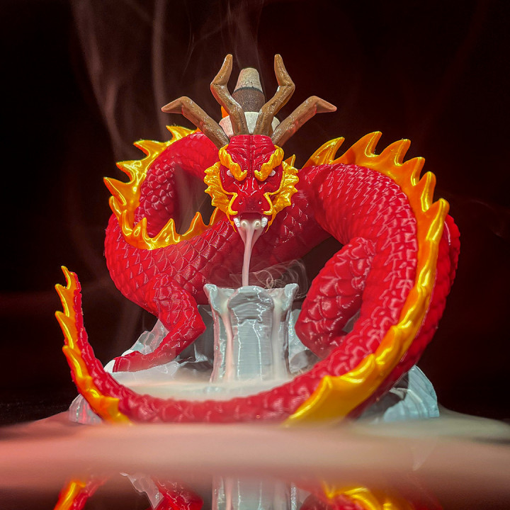 3D Printable Misty-c Dragon Backflow Burner by Stlflix