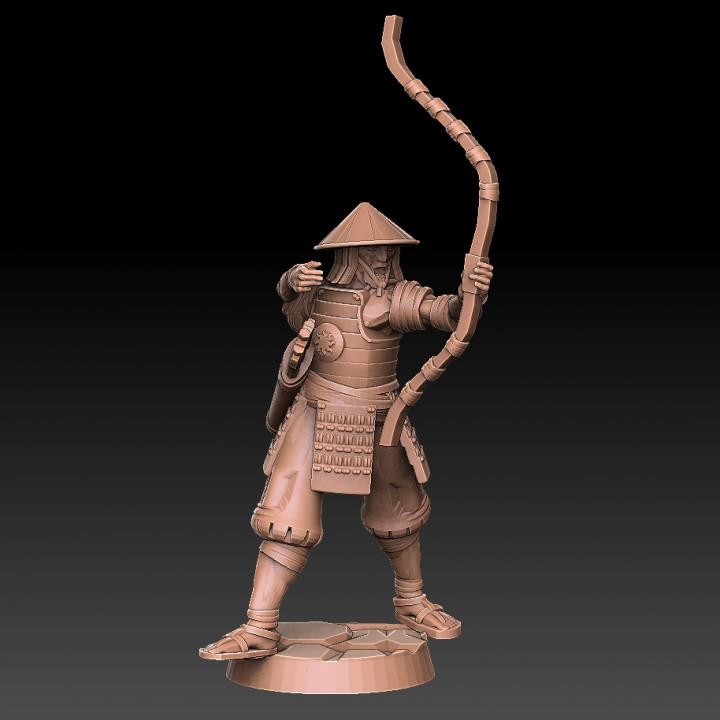 3D Printable Ashigaru Archer Regiment by Sharedog Miniatures