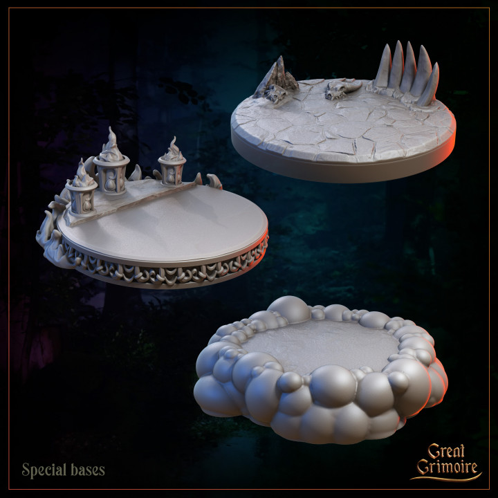 3D Printable Special Bases - April release “Arcane Beastmasters ” by ...