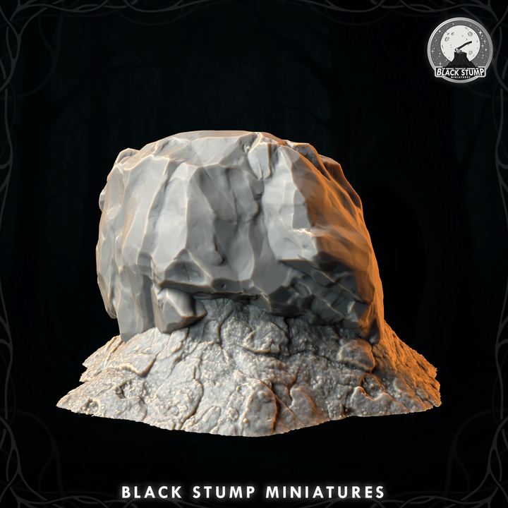 3D Printable Rock, Cliff E by Black Stump Miniatures