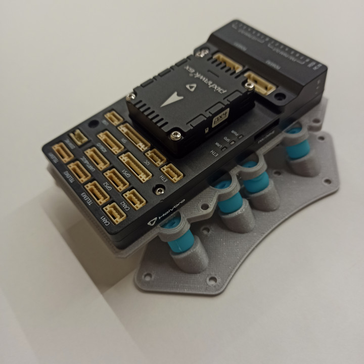 3D Printable PIXHAWK 6X/6C MOUNT FOR F450 DRONE FRAME by G G
