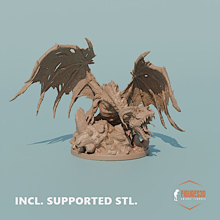 3D Printable Evil snake dragon by Figures3d