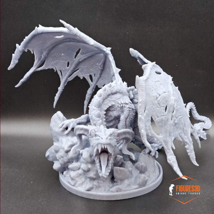 3D Printable Evil snake dragon by Figures3d