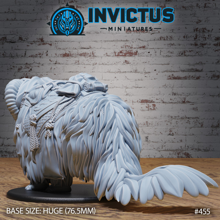 3D Printable Fluffy Beast Set / Alien Snow Creature / Tusked Ice Mount ...