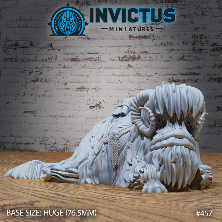 3D Printable Fluffy Beast Set / Alien Snow Creature / Tusked Ice Mount ...