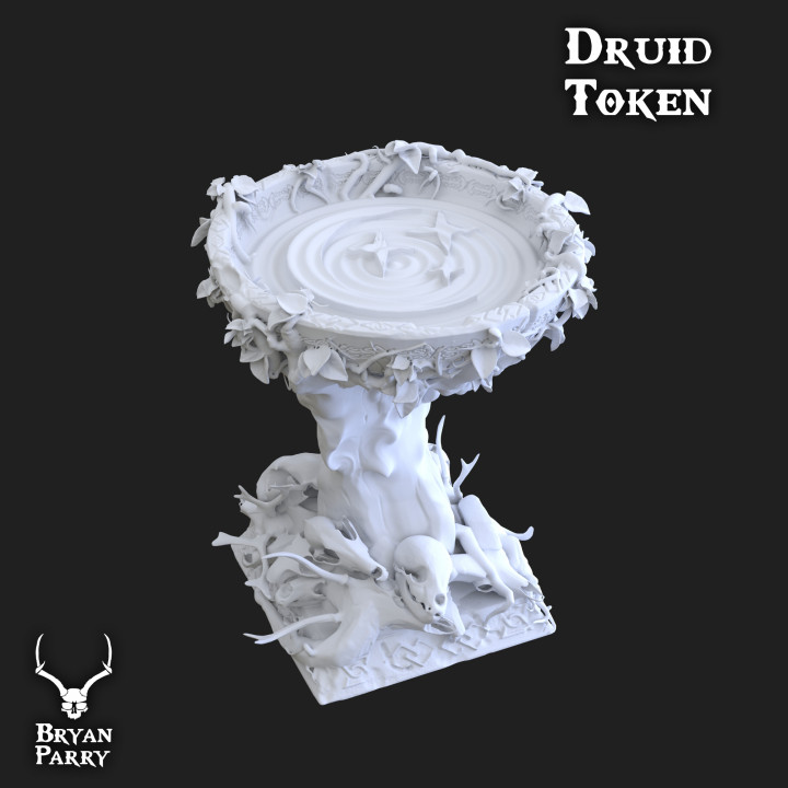 3D Printable Druid Token by Bryan Parry