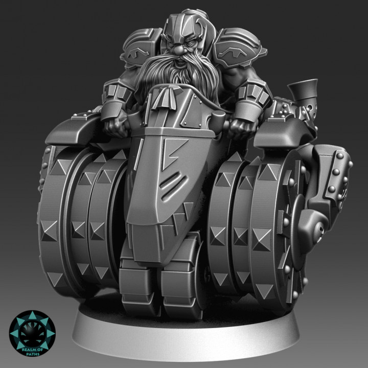 3D Printable DWARF - Death Roller - Iron Bolt - Fantasy Football by ...